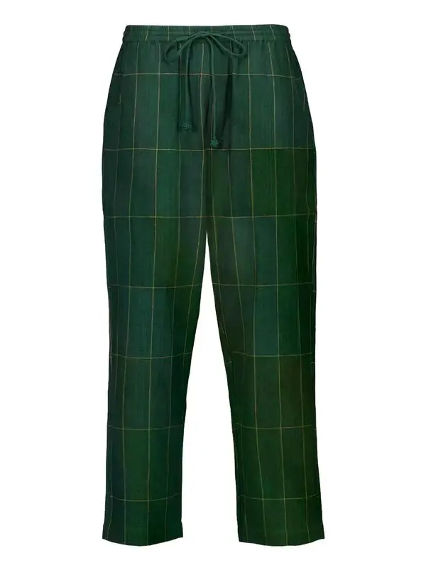 BAZISZT Cotton Trousers - Green