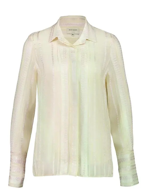 Zeus+dione Textured Shirt - Neutrals