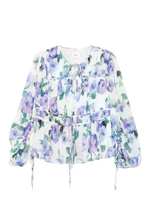 Aje Clover Blouse - Purple