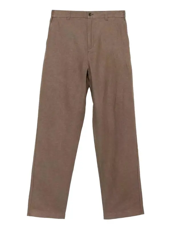 LES DEUX Button-fastening Trousers - Brown