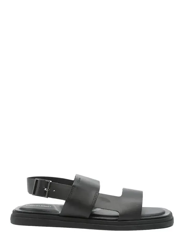 Calvin Klein Leather Sandals - Black