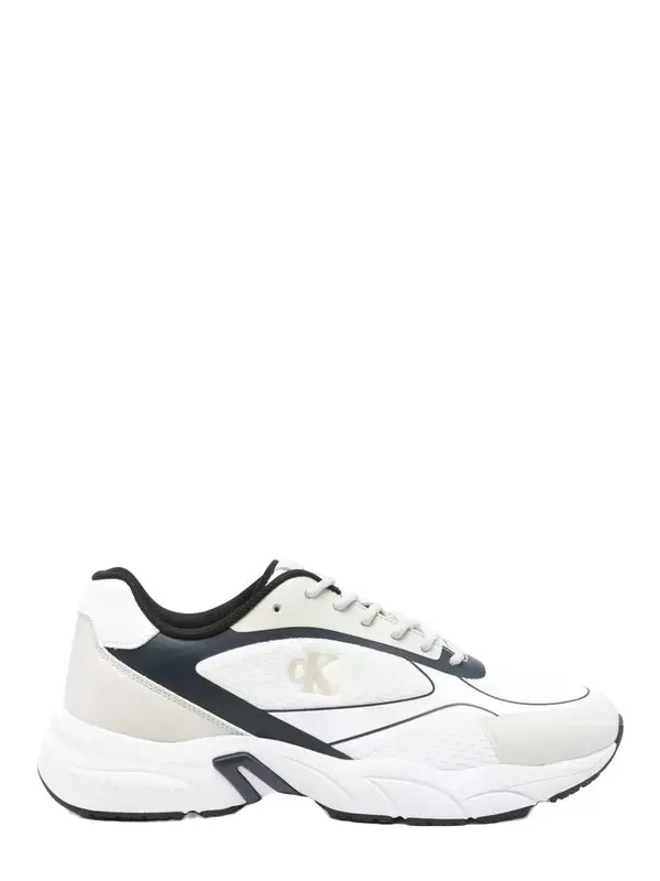 Calvin Klein Logo-embroidered Sneakers - White