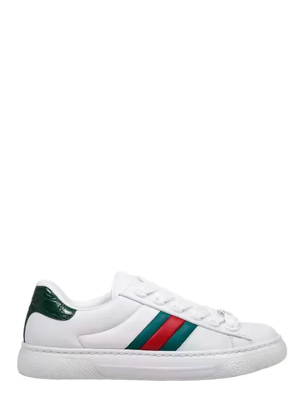 Gucci Leather Sneakers - White