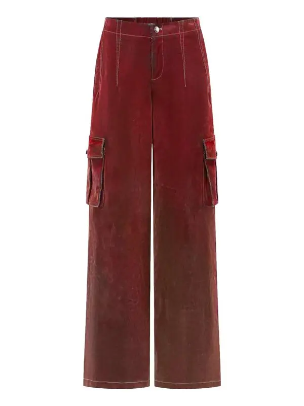 OUDE WAAG Cargo Pants - Red