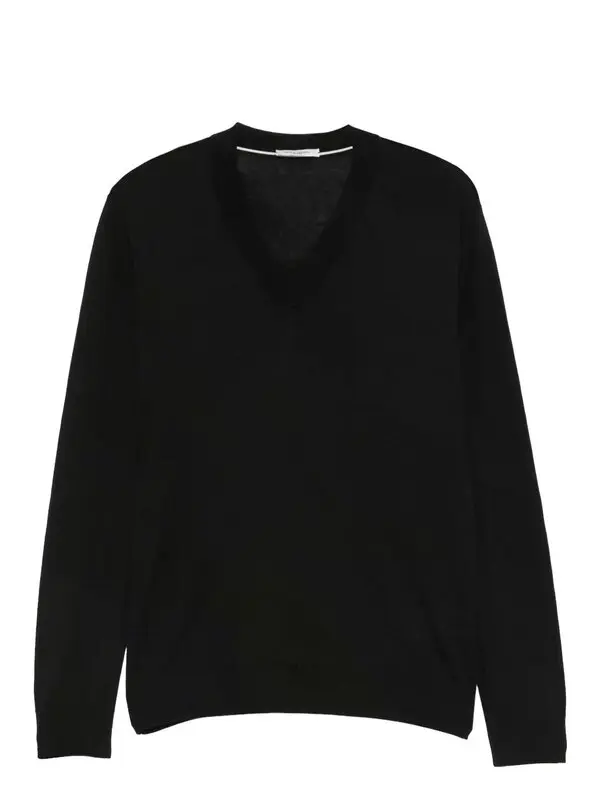 PAOLO PECORA Silk-blend Jumper - Black
