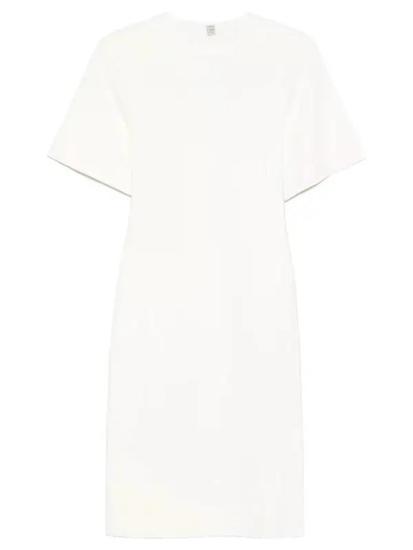 TOTÊME Fine-knit Midi Dress - White