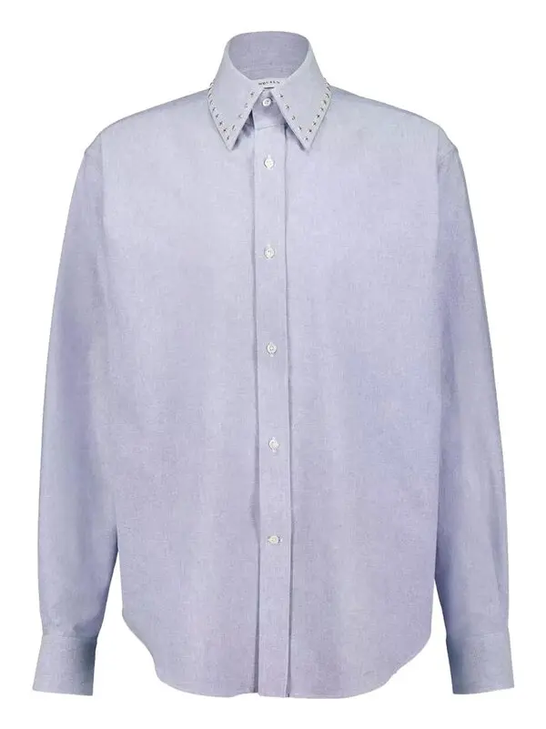 Alexander McQueen Stud-embellished Shirt - Blue