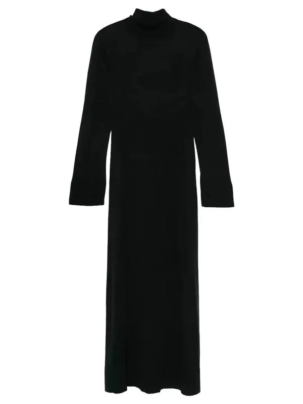 TOTÊME Slit-sleeve Knitted Dress - Black