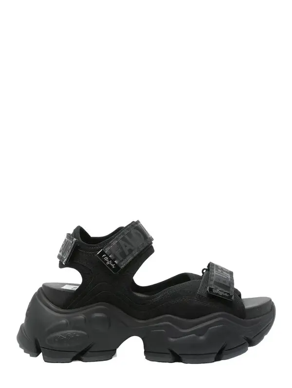 BUFFALO Binary 0 Sandals - Black