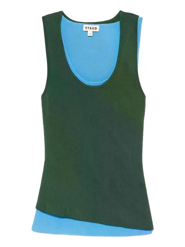 Staud Hermosa Tank Top - Green