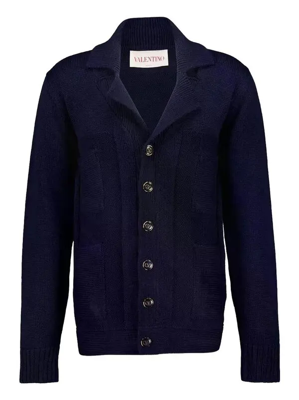 Valentino Garavani Button-up Cardigan - Blue
