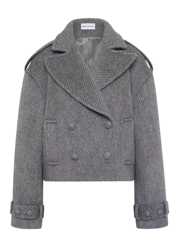 Rebecca Vallance Lani Cropped Coat - Grey