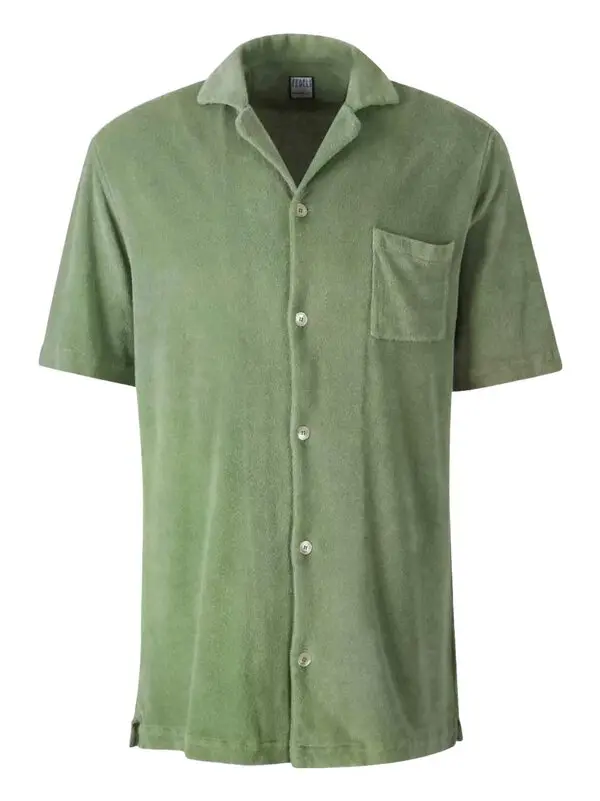 Fedeli Cotton Polo Shirt - Green