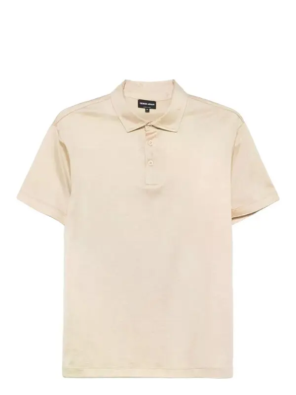 Giorgio Armani Short-sleeved Polo Shirt - Neutrals