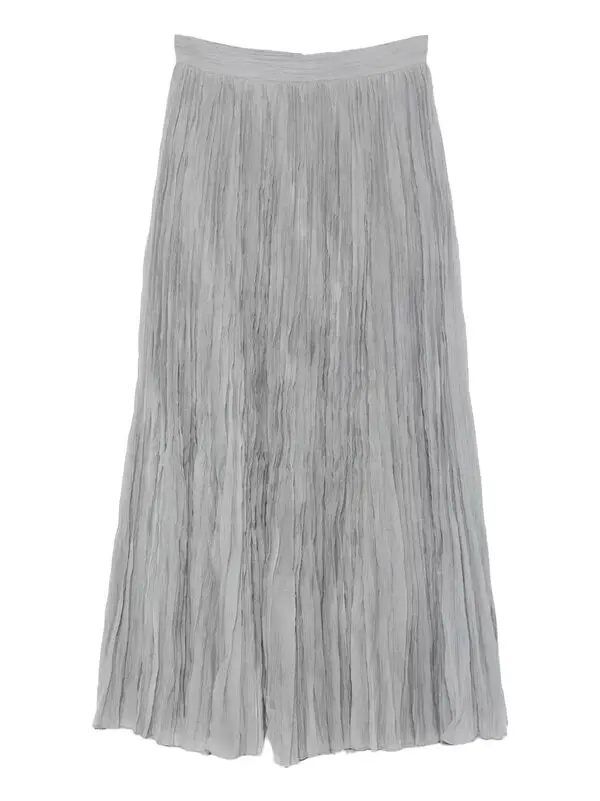 TOTEME Crinkled Plissé Skirt - Grey
