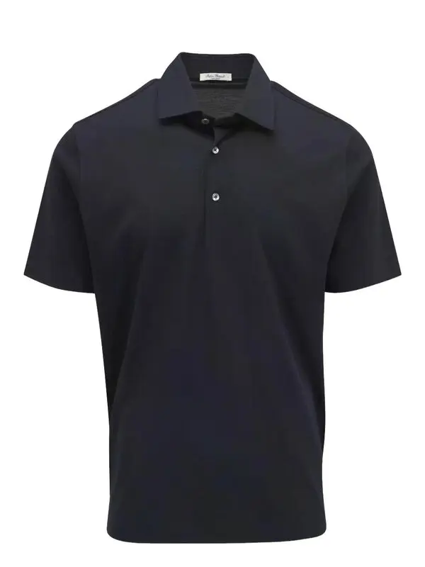 STEFAN BRANDT Cotton Polo Shirt - Blue