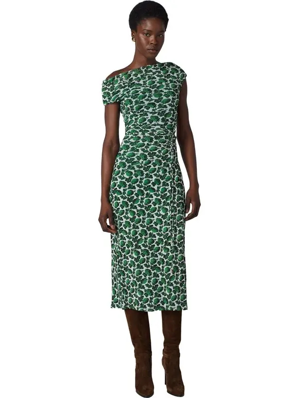 Diane Von Furstenberg Wittrock Dress - Berries Indian Green