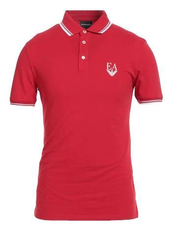 Emporio Armani Polo Shirt Size Cotton, Elastane - Red