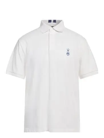 NORTH SAILS X MASERATI Polo Shirt Size Cotton, Elastane - White