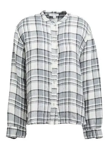 Crossley Tartan Pattern Linen Shirt - Grey