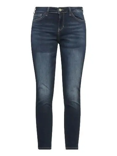 Guess Tapered Jeans With Crystal Embellishments - Blue