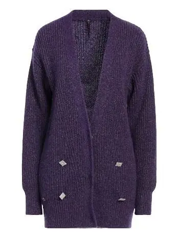 MANILA GRACE Long Sleeve Cardigan - Purple