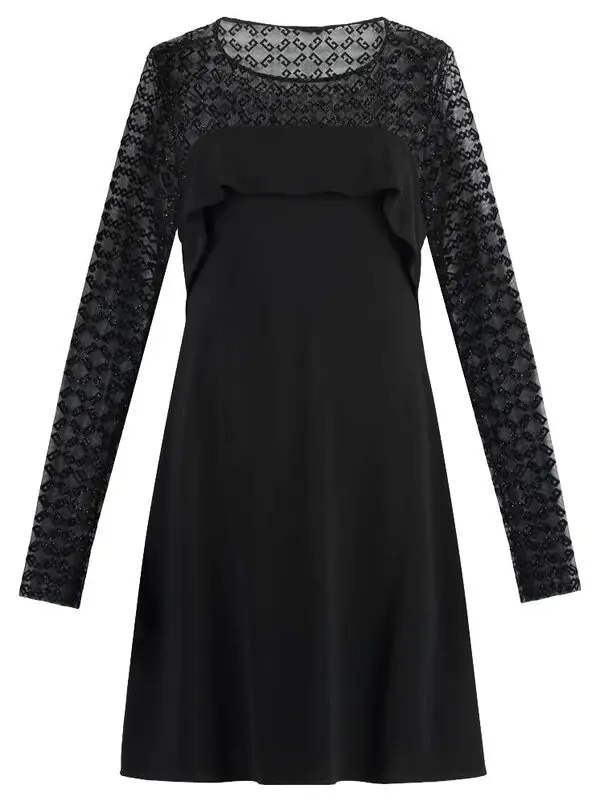 Givenchy Draped Jersey Dress - Black