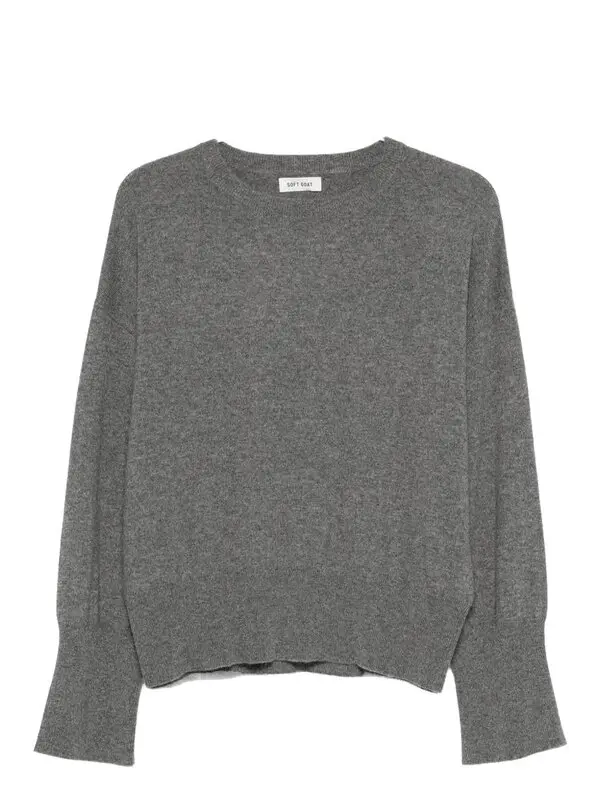 Soft Goat Crewneck Sweater - Grey