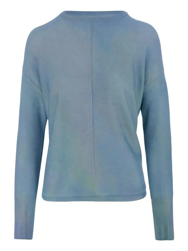 OLIVER LATTUGHI Cashmere Crew Neck Sweater - Blue