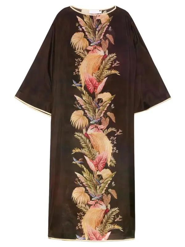 Zimmermann Ascension Midi Dress - Brown