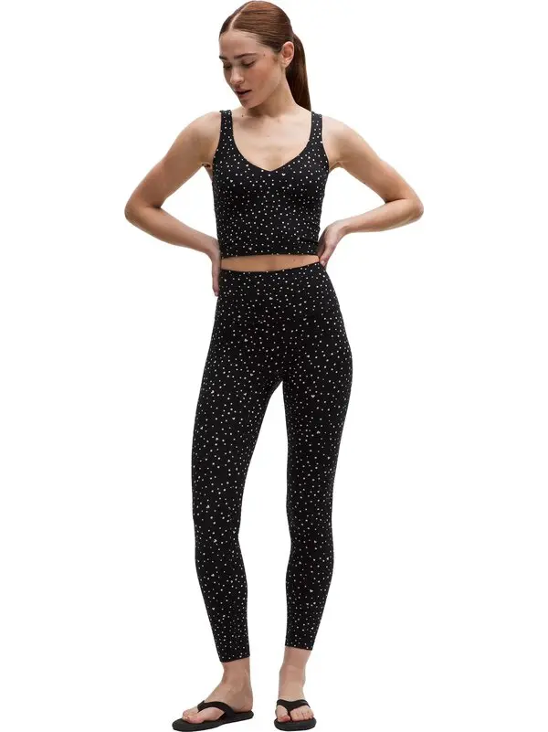 Lululemon Align No Line™ High-rise 25" Pant - Heart Scatter Dot Print White Black