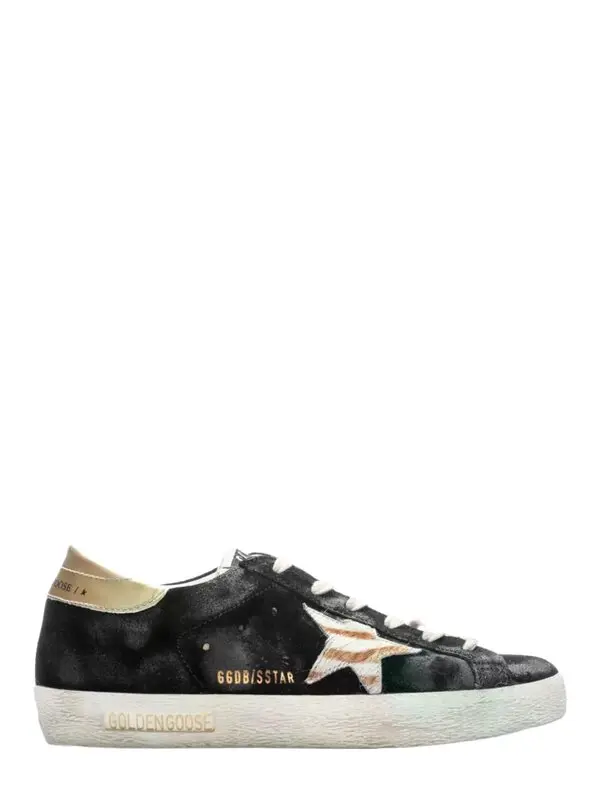 GOLDEN GOOSE Superstar Zebra Sneakers - Black