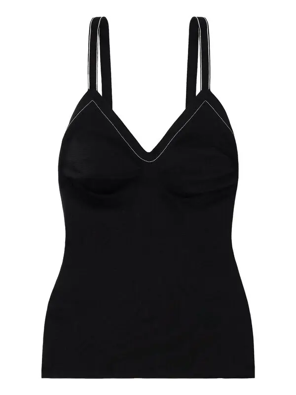 Carven Silk Camisole - Black