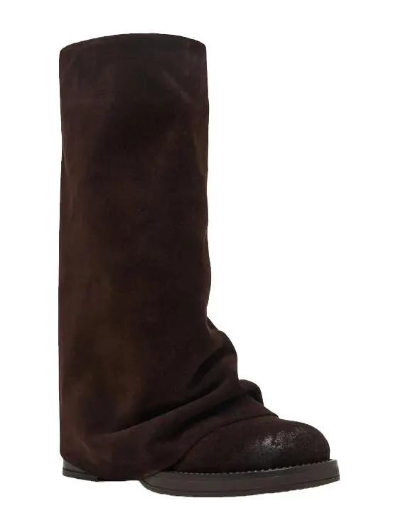 Steve Madden Benton Mid-calf Boots - Brown Suede