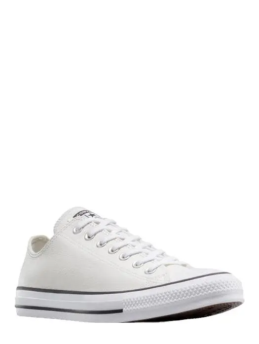 CONVERSE Chuck Taylor All Star Leather Low Top Sneaker - Vintage White/ White/ Black