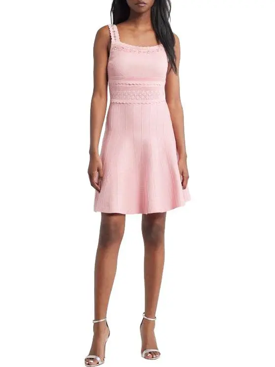 LIPSY Embellished Fit & Flare Dress - Pink
