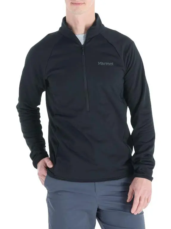 MARMOT Leconte Half Zip Fleece Pullover - Black