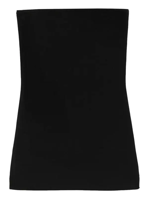 TOTEME Knitted Tube Top - Black