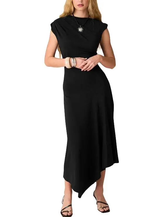 NEXT Asymmetric Sleeveless Dress - Black