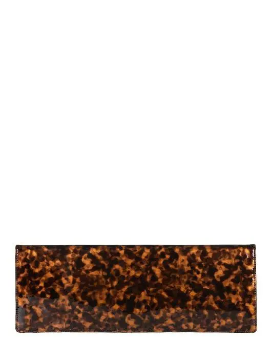 Jeffrey Campbell Faux Leather Clutch - Tortoise