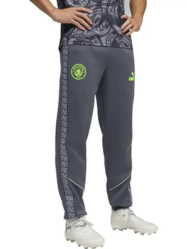 PUMA Manchester City King Anthem Soccer Pants - Gray