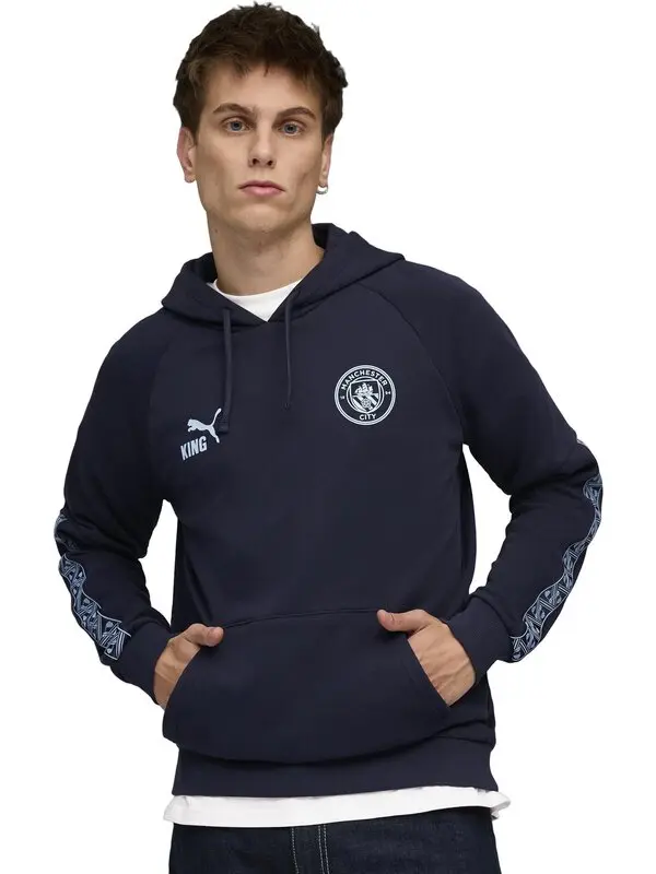PUMA Manchester City King Soccer Hoodie - Blue