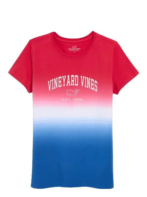 Vineyard Vines Dip Dye Arch Logo Graphic T-shirt - Lighthouse Red