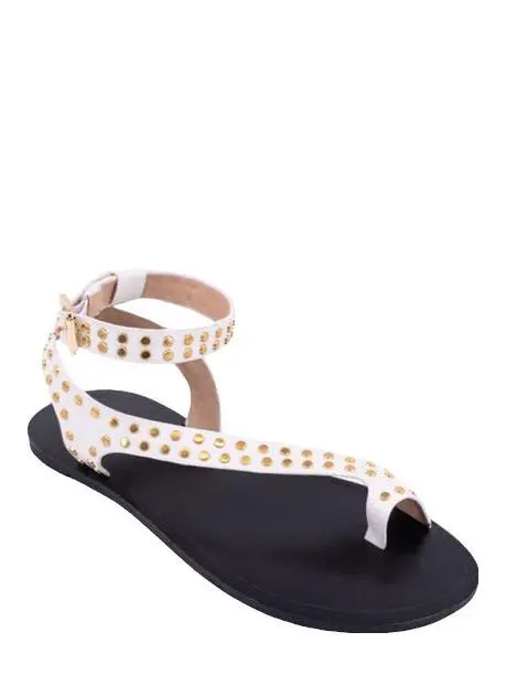 SHU SHOP Carrie Ankle Strap Sandal - White