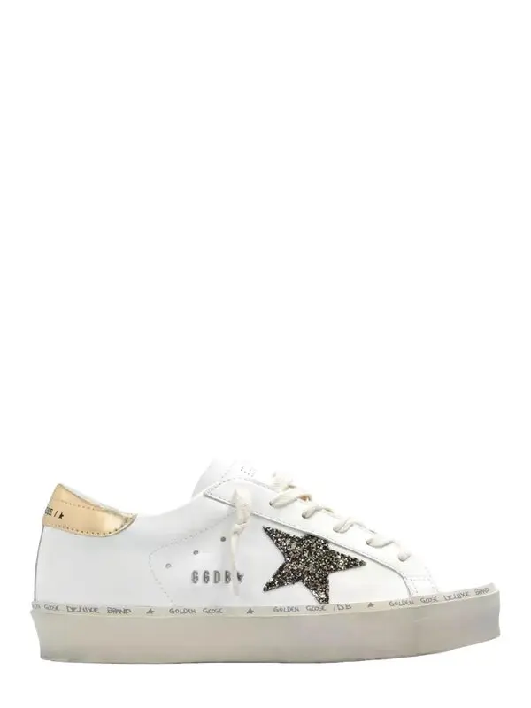 Golden Goose Hi Star Glitter Sneakers - White