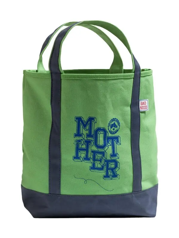 MOTHER Canvas Tote Bag - Green