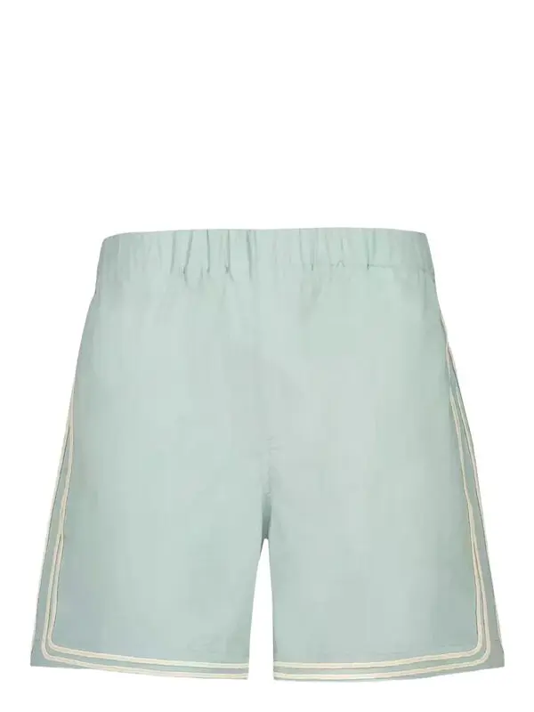Commas Cotton Thigh-length Shorts - Blue