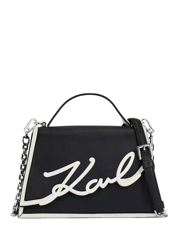 Karl Lagerfeld K/signature Crossbody Bag - Black