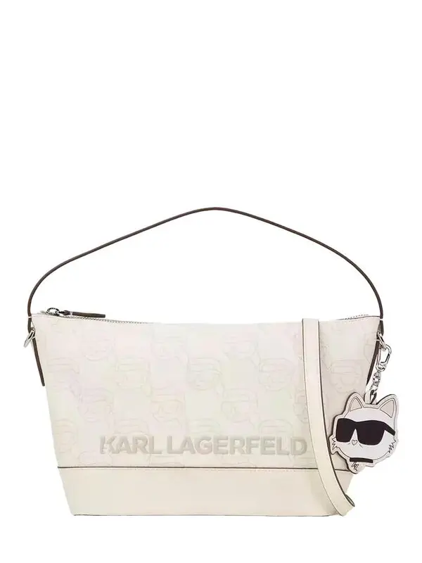 Karl Lagerfeld Ikon Crossbody Bag - 1ud Off White Nft All Over Print