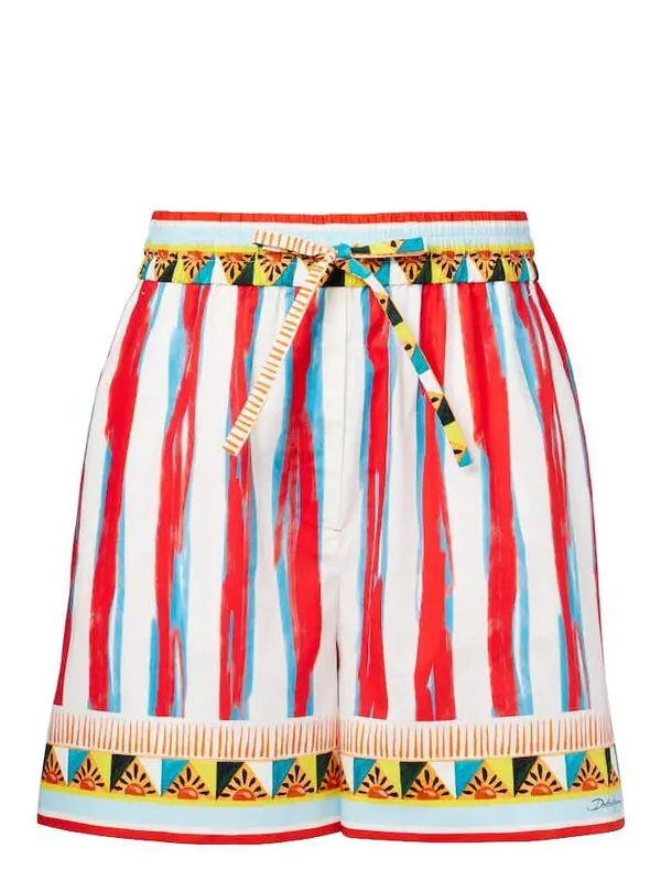 Dolce & Gabbana Patterned Cotton Shorts - Multicoloured